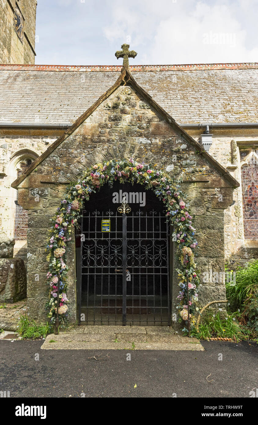 Gulval parish church in Cornwall which still contains 12th century ...