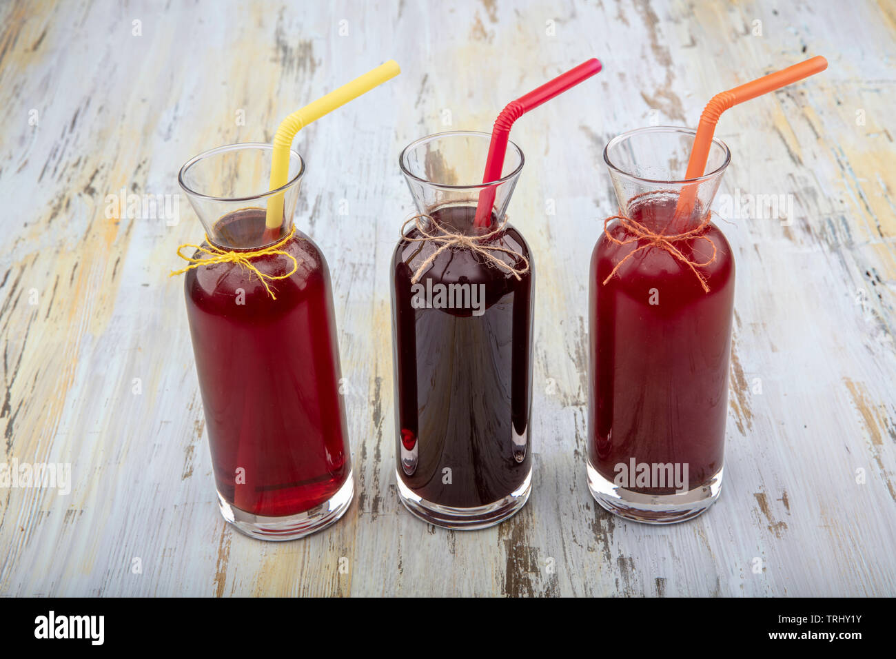 Ramadan drinks. Turkish Sherbet, raspberry, cherry and rose sweet,cold ...