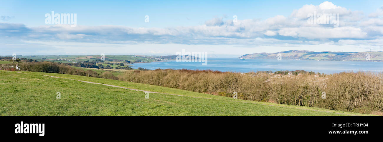 Loch Ryan from the Gallow Hill Stock Photo - Alamy