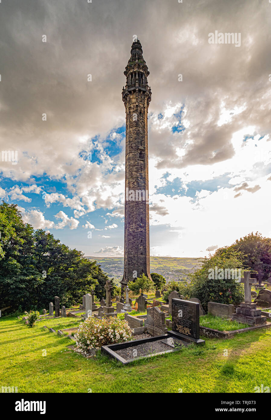 Wainhouse Tower, a folly in the parish of King Cross, on the south west ...