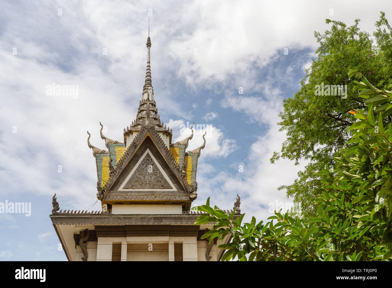 Choeung Ek Genocide Memorial Stupa at the Killing Fields, Phnom Penh ...