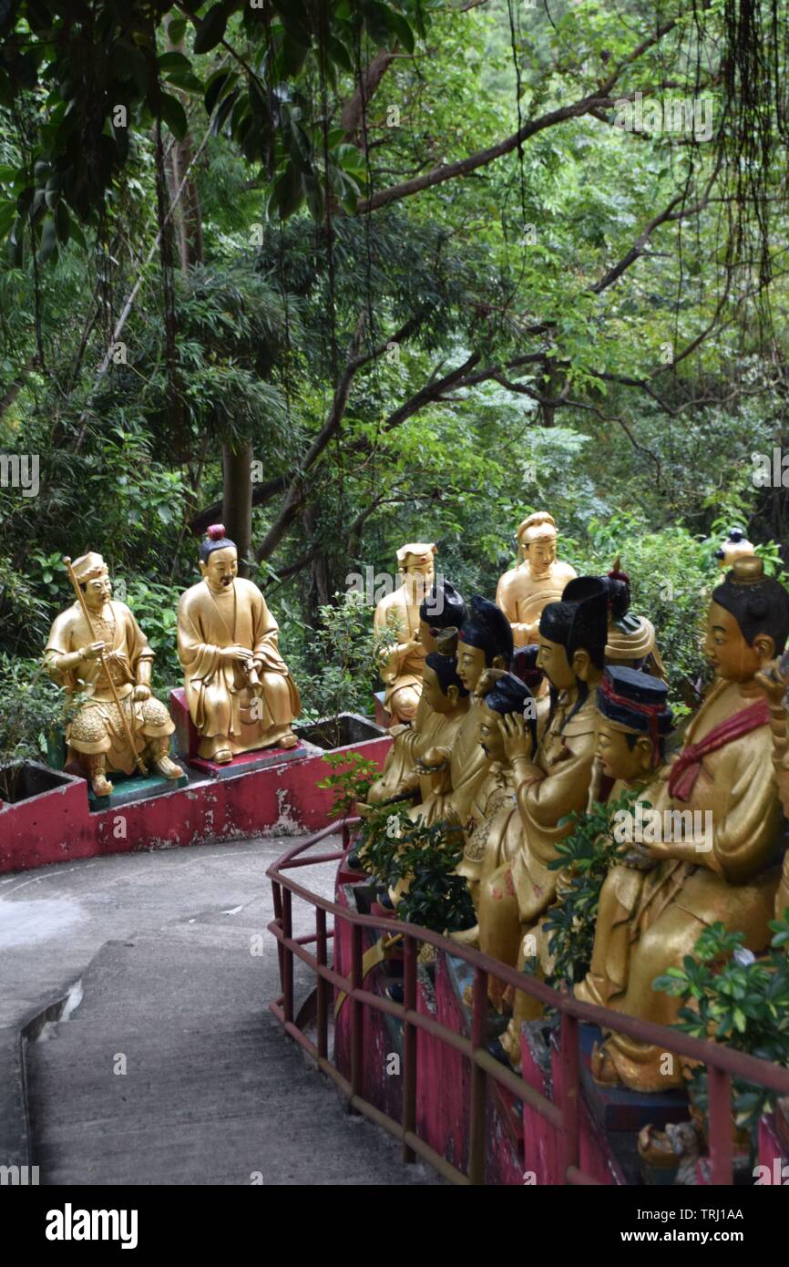 The 10000 Buddhas Temple in Hong Kong Stock Photo - Alamy