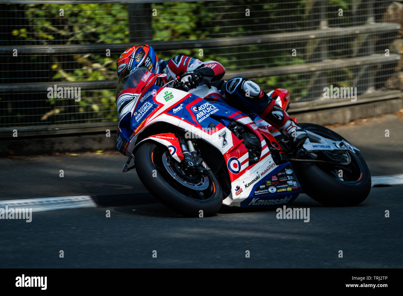 Motorcycle racers at the Isle of Man TT road race, 2019 Stock Photo - Alamy