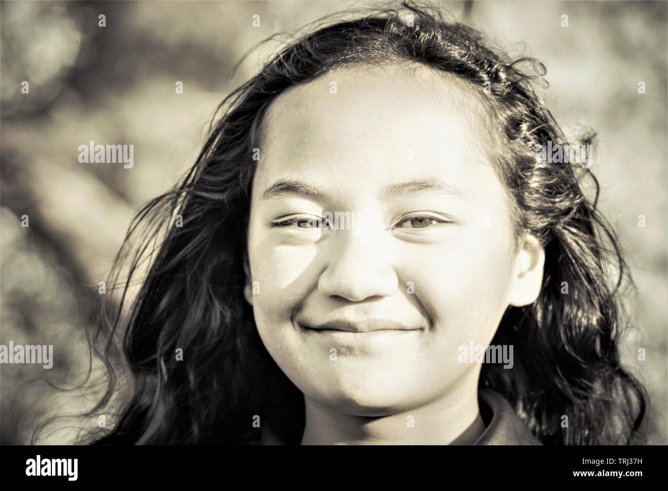 Maori portrait smile hi-res stock photography and images - Alamy