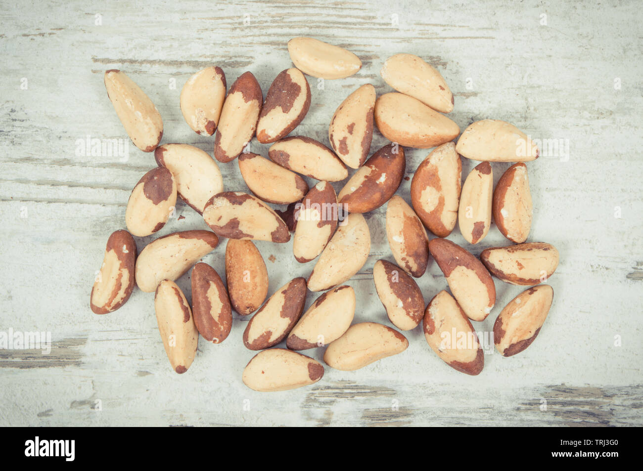 Vintage photo, Brazil nuts as source of natural minerals and vitamin ...