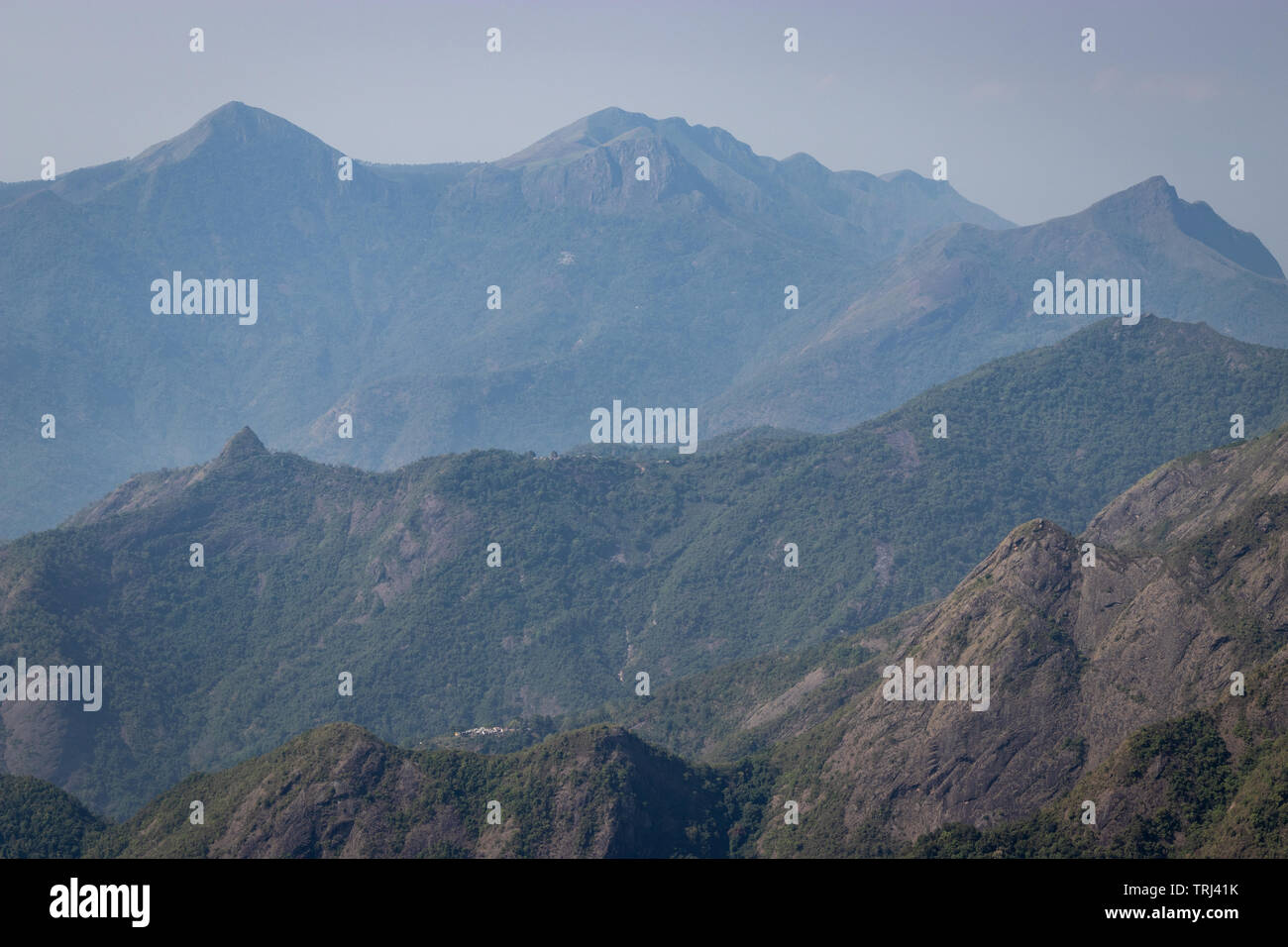 Hill layers in western ghat Image taken at Kodaikanal tamilnadu India ...