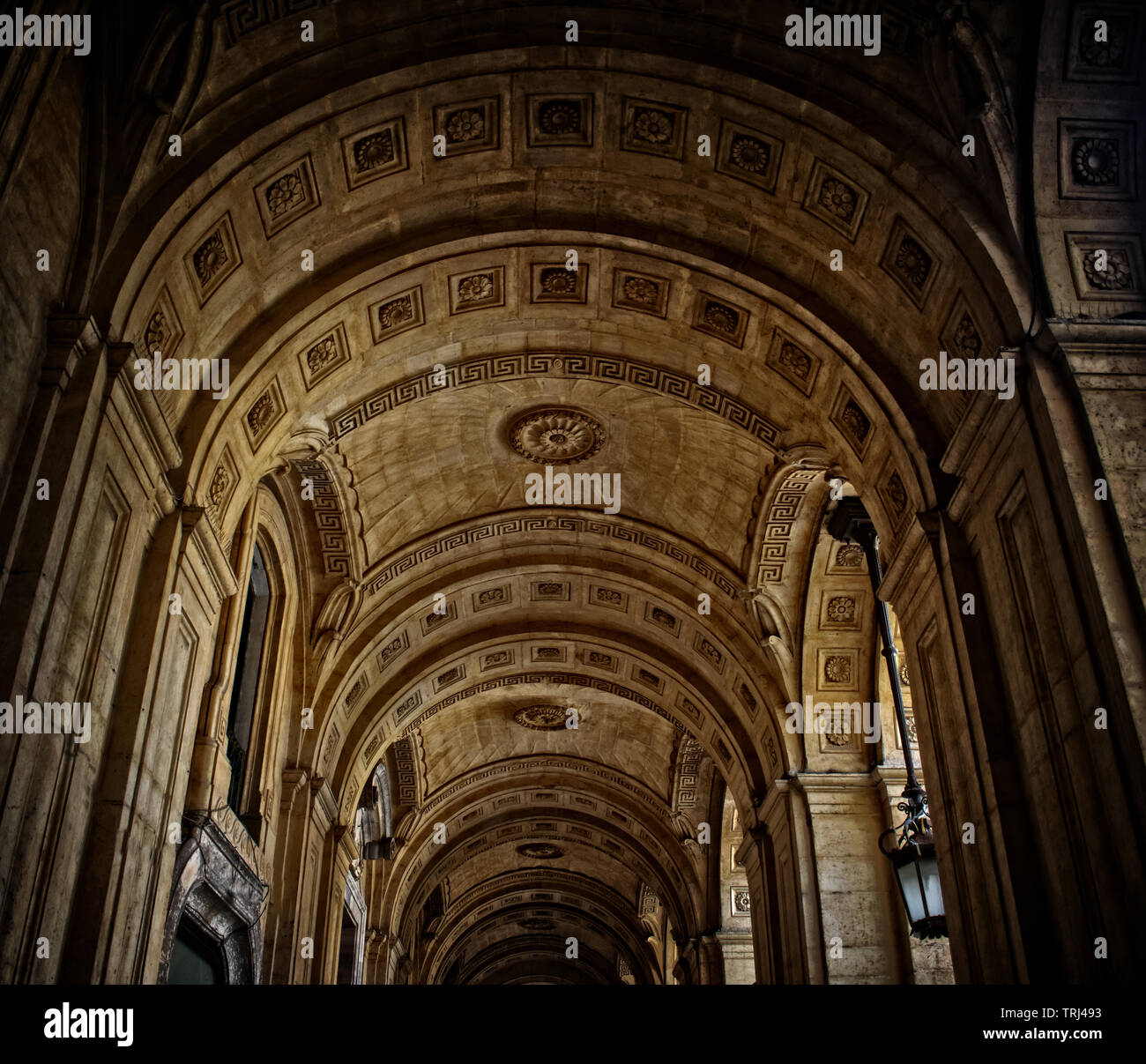 The Old Arcades in Valletta, Malta. The old Arcades in the Treasury ...