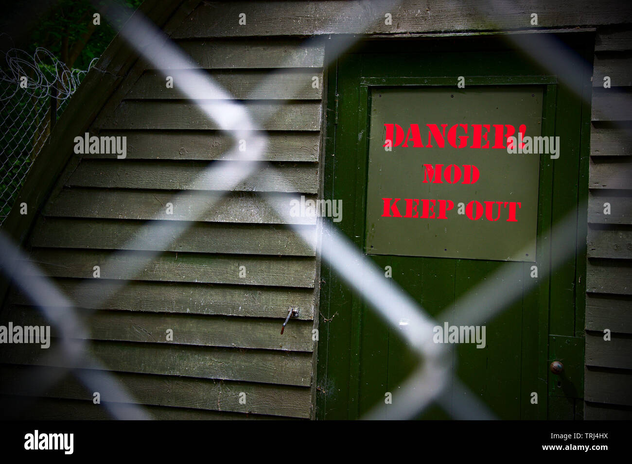 Danger keep out sign door hi-res stock photography and images - Alamy