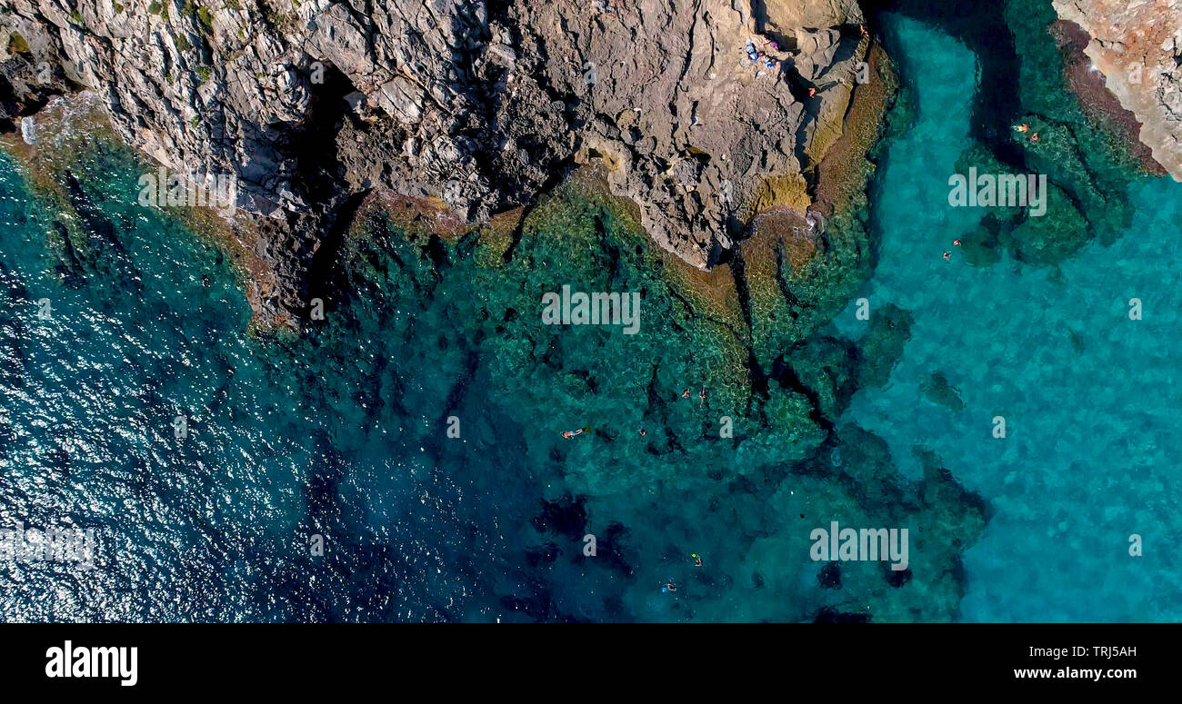 Aerial view of the Spanish coast Stock Photo - Alamy