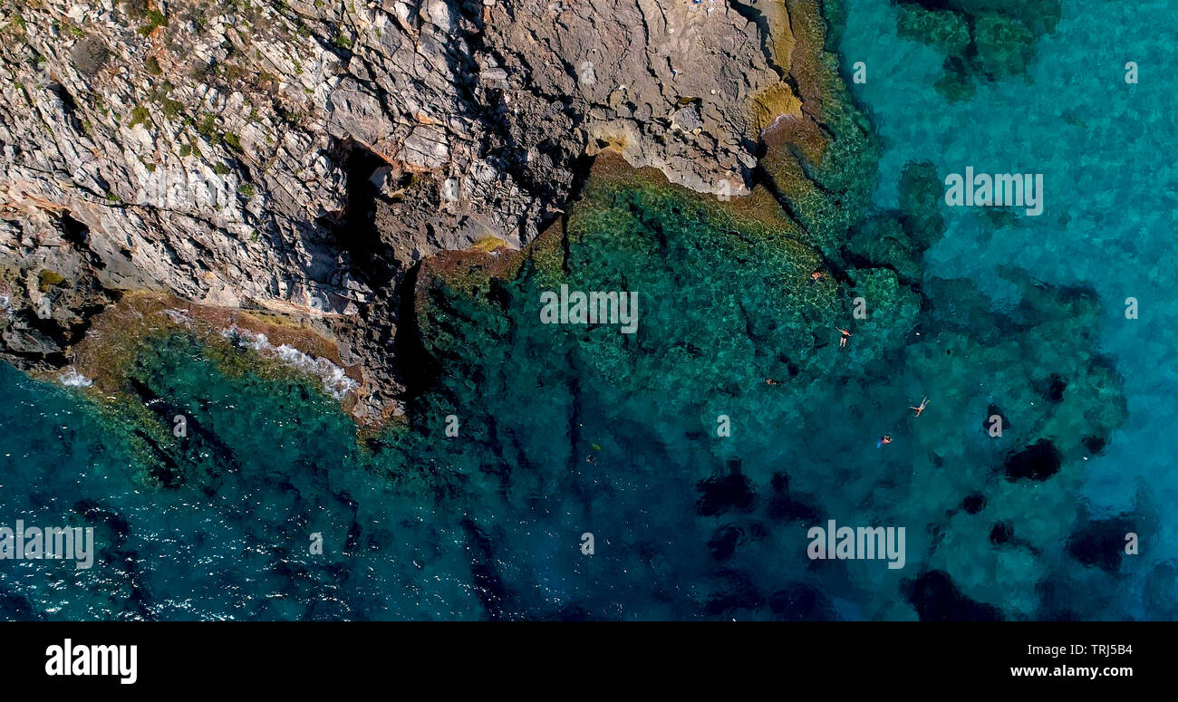 Aerial view of the Spanish coast Stock Photo - Alamy