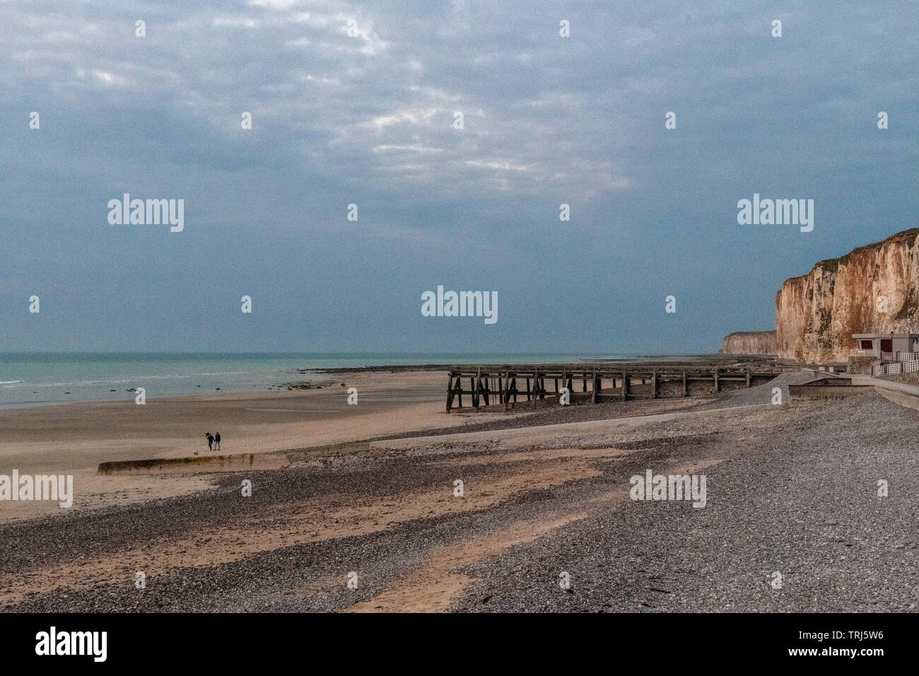 Beach in Normandy Stock Photo - Alamy