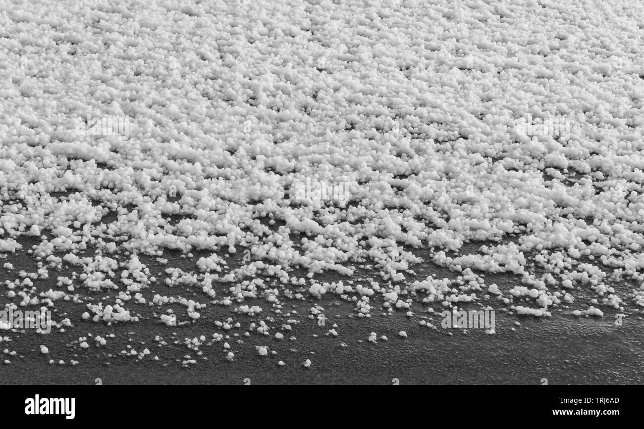 Hail on the ground Black and White Stock Photos & Images - Alamy