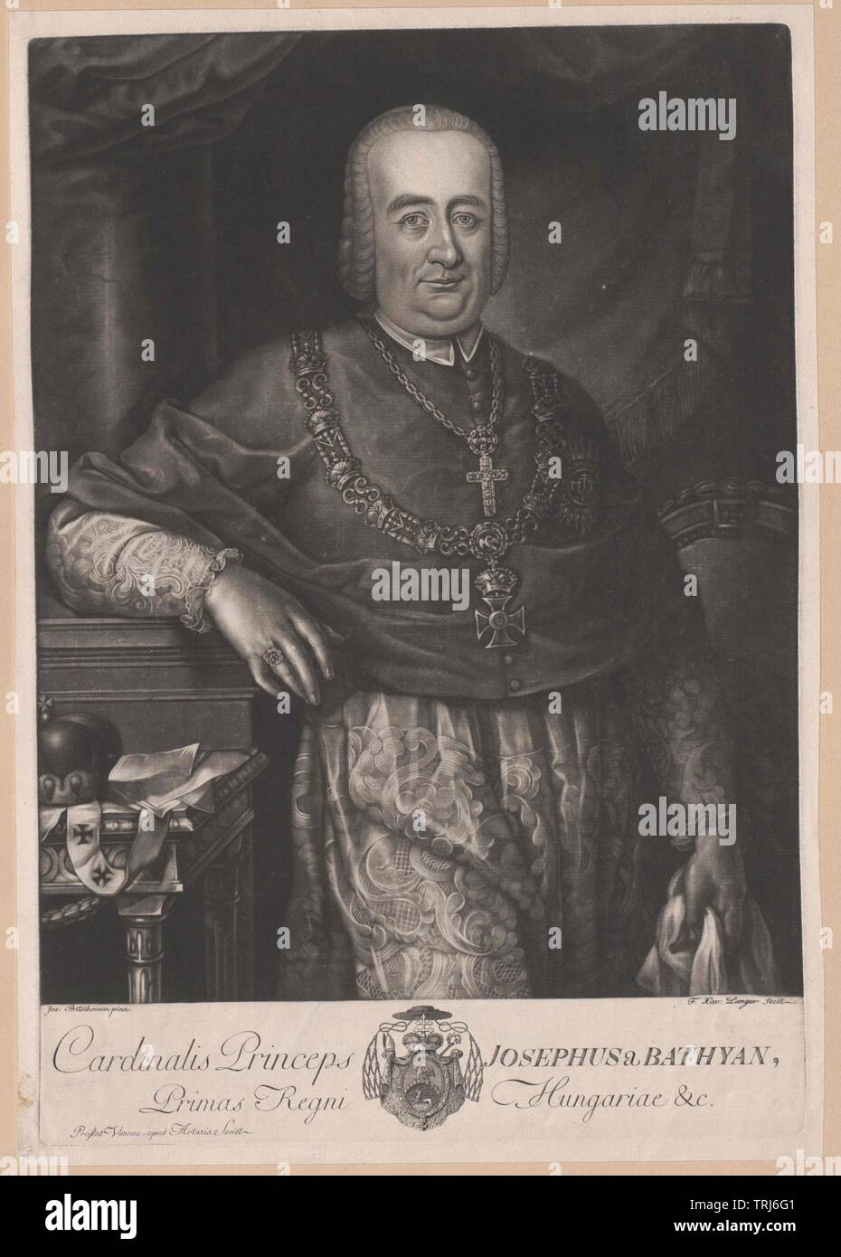 Batthyany of Nemet-Ujvar, Joseph count, prince-bishop of Hungary and ...