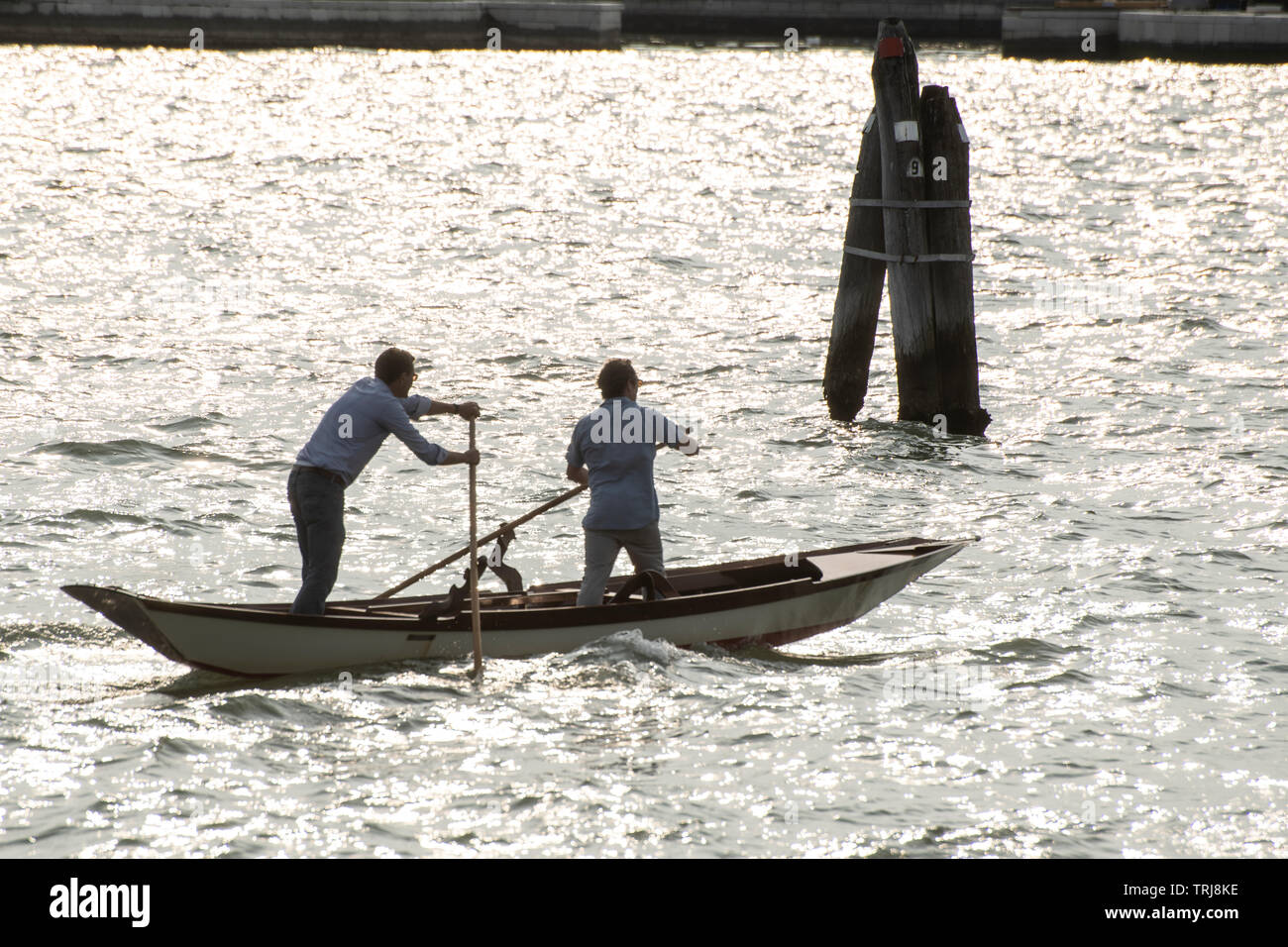 Two man boat hi-res stock photography and images - Alamy