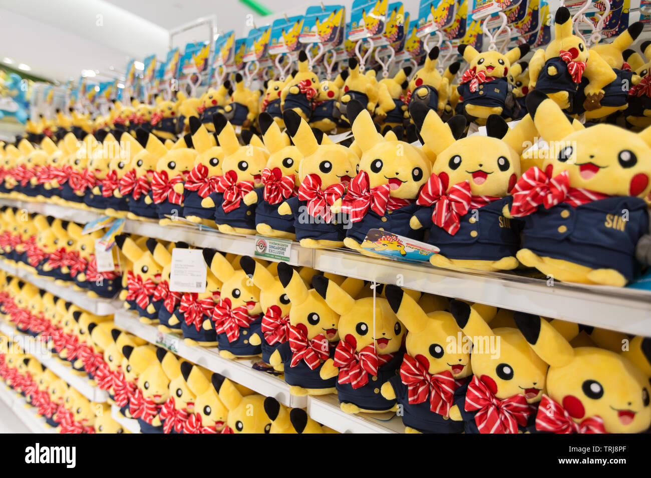 Limited edition Pikachu plush dress in cabin crew attire nicely display ...