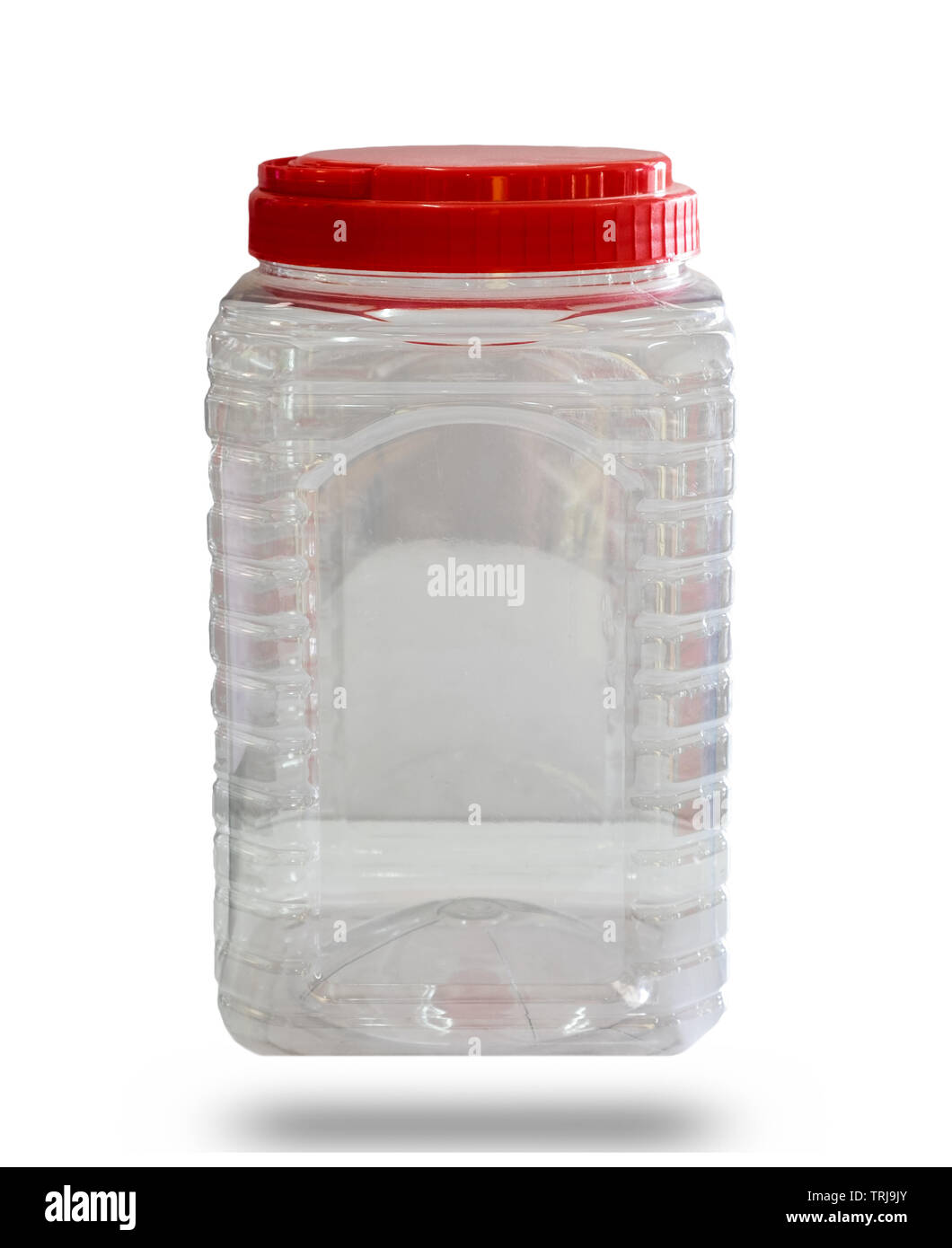 Plastic box for packaging of dry red lid,isolated on background Stock ...