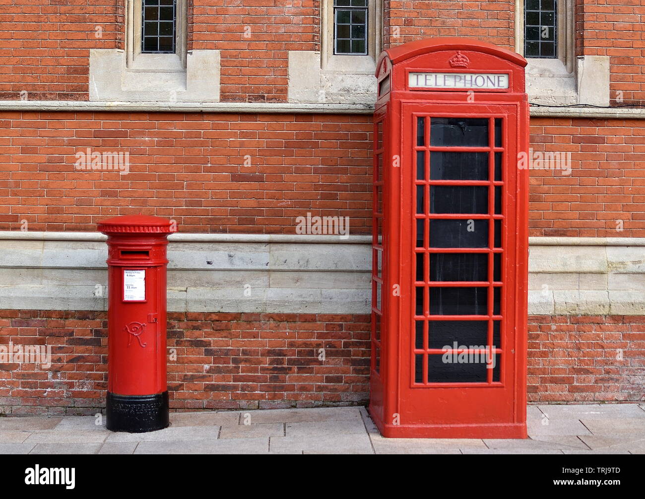 Telephone box and post box Stock Photo - Alamy