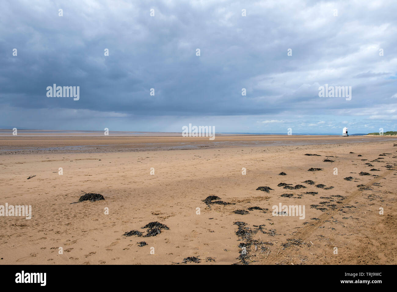 The Low Lighthouse on the beach at Burnham on Sea, on the Somerset ...