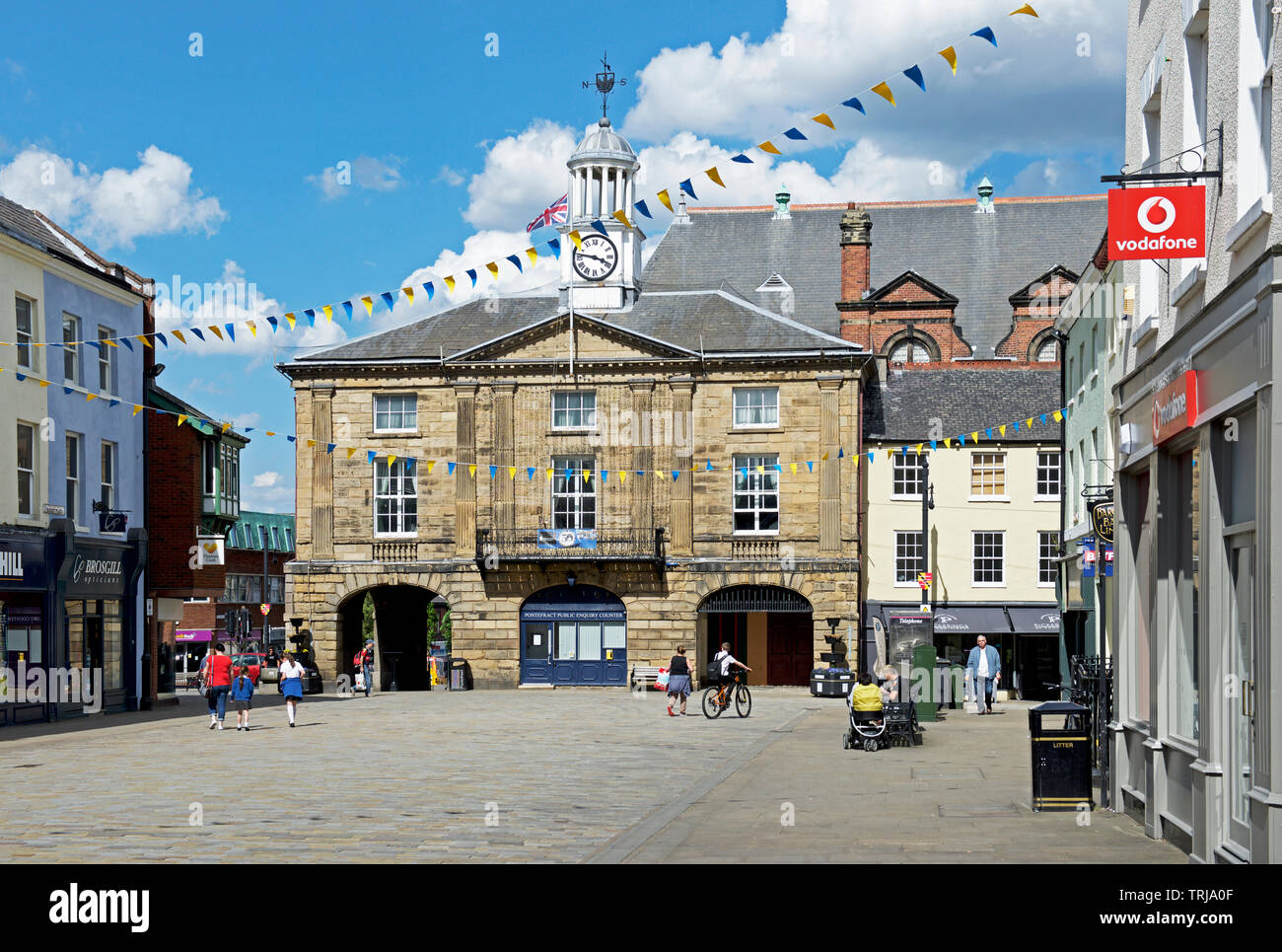 The Town Hall, Pontefract, West Yorkshire, England UK Stock Photo - Alamy