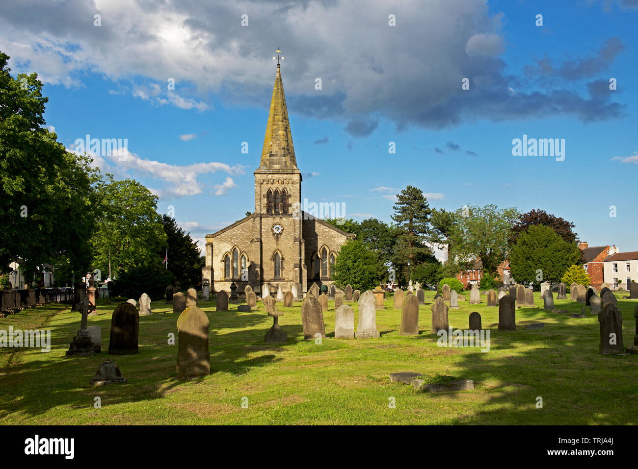 St James church, in the village of Rawcliffe, East Yorkshire, England ...