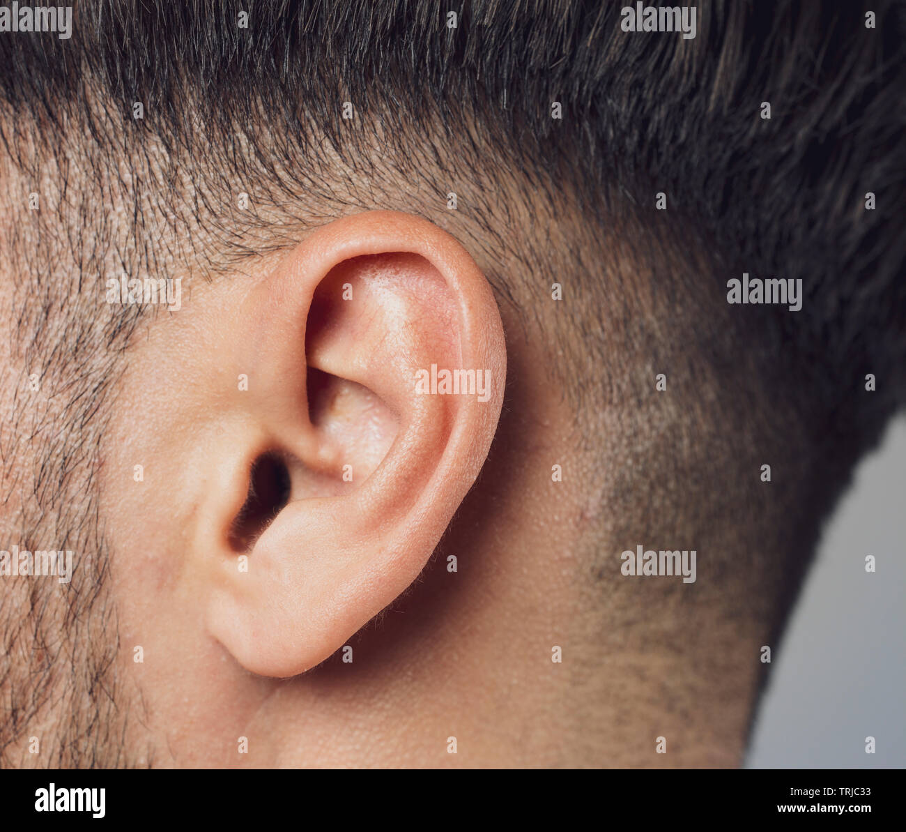 human ear detail close-up shot isolated Stock Photo - Alamy