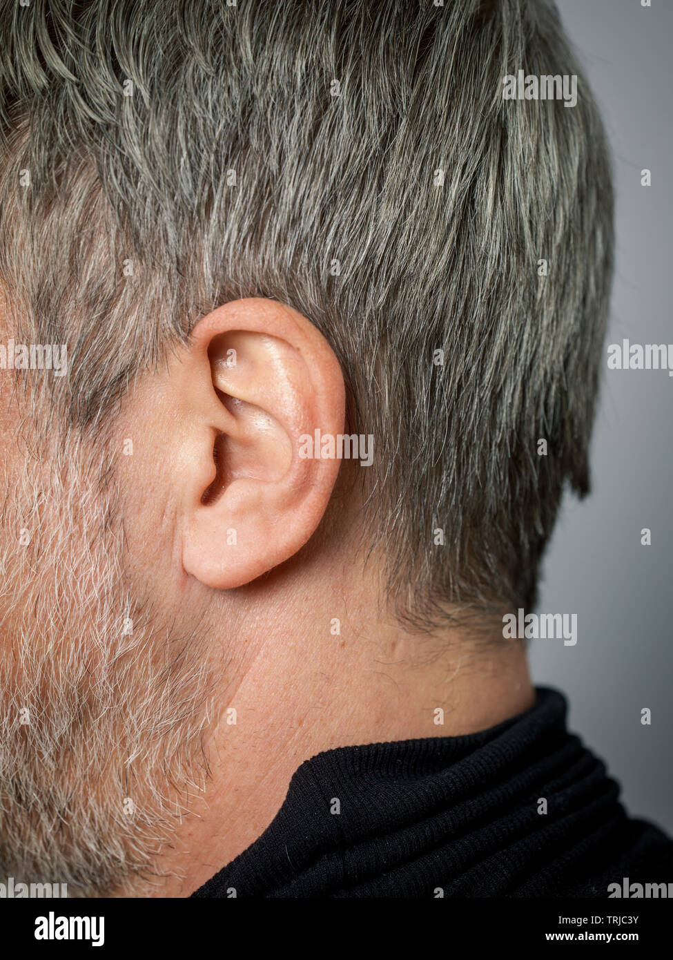 human ear detail close-up shot isolated Stock Photo - Alamy