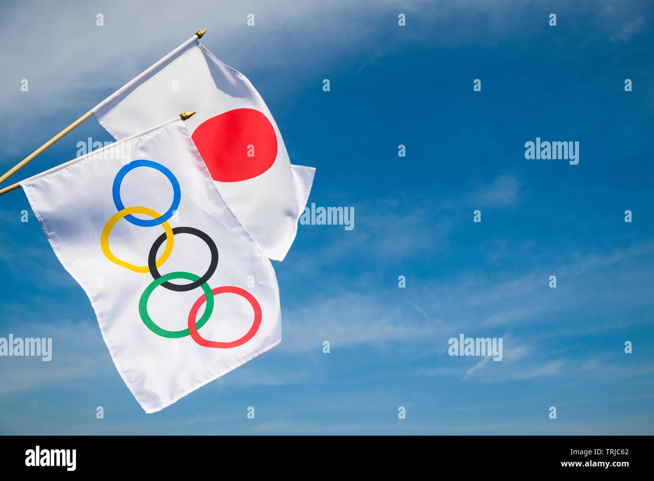 Olympic with japanese flag hi-res stock photography and images - Alamy