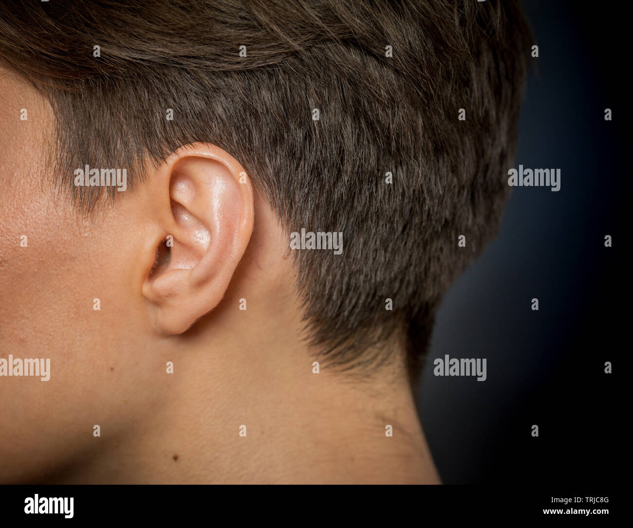 human ear detail close-up shot isolated Stock Photo - Alamy