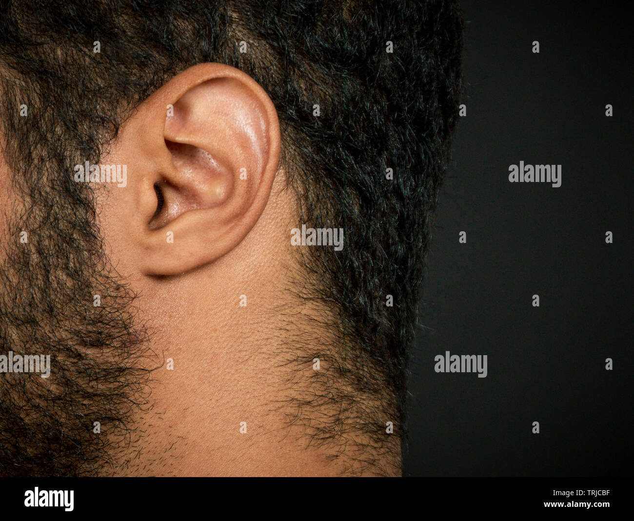 human ear detail close-up shot isolated Stock Photo - Alamy