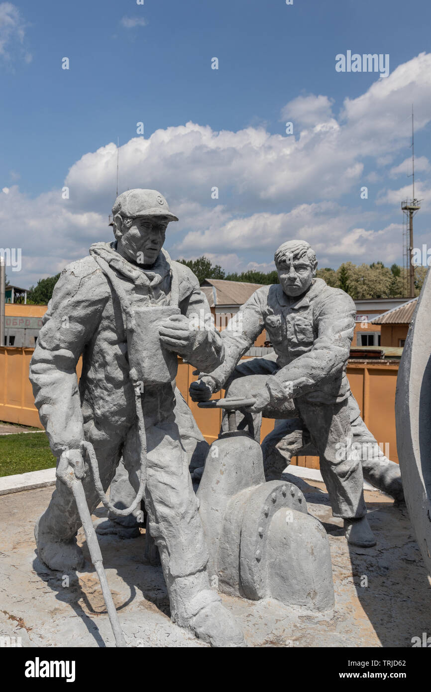 Chernobyl memorial statue hi-res stock photography and images - Alamy