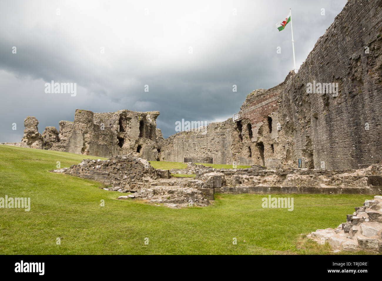 The ruins of Denbigh Castle built in the 13th century by Henry the ...