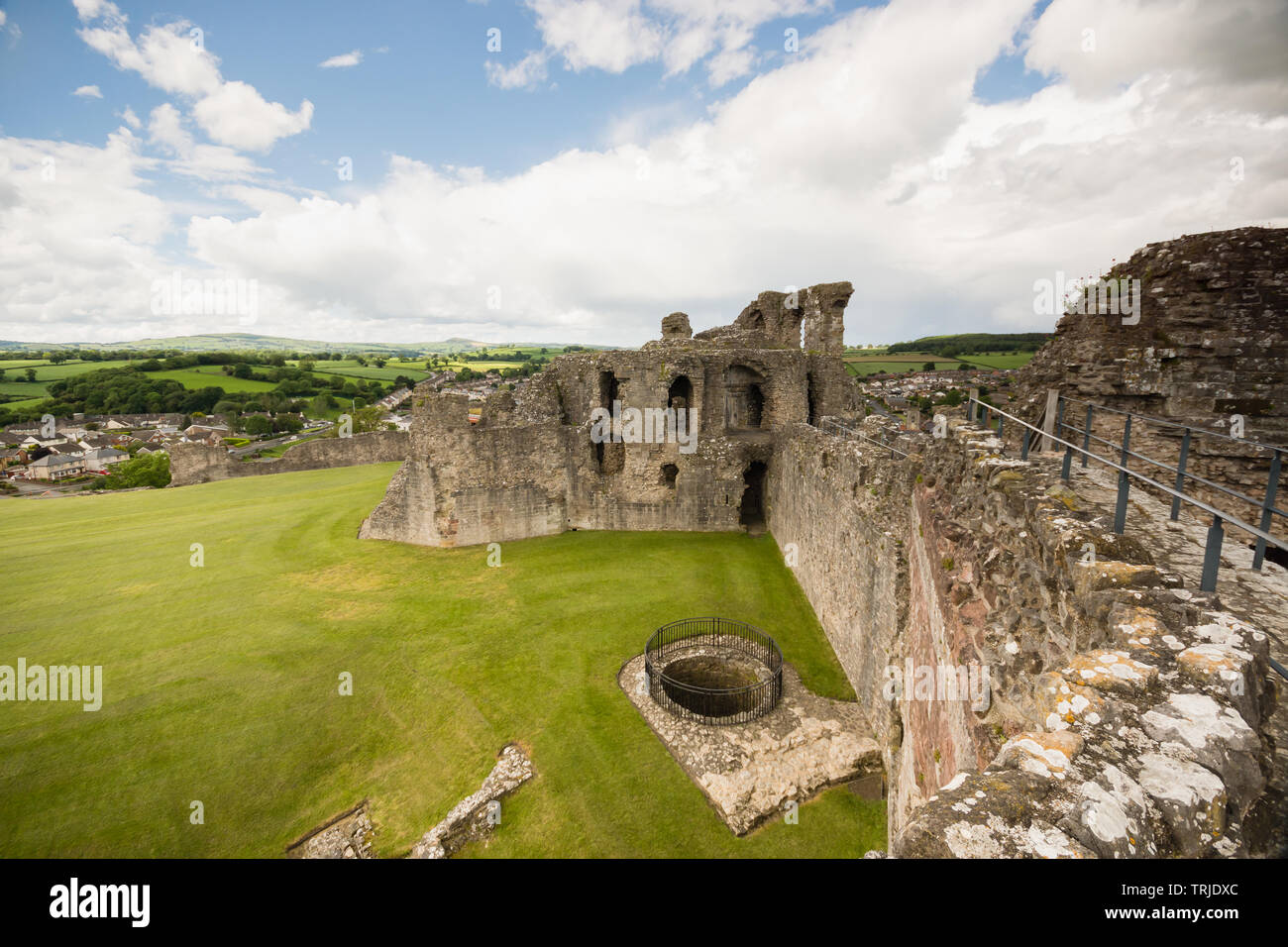 The ruins of Denbigh Castle built in the 13th century by Henry the ...
