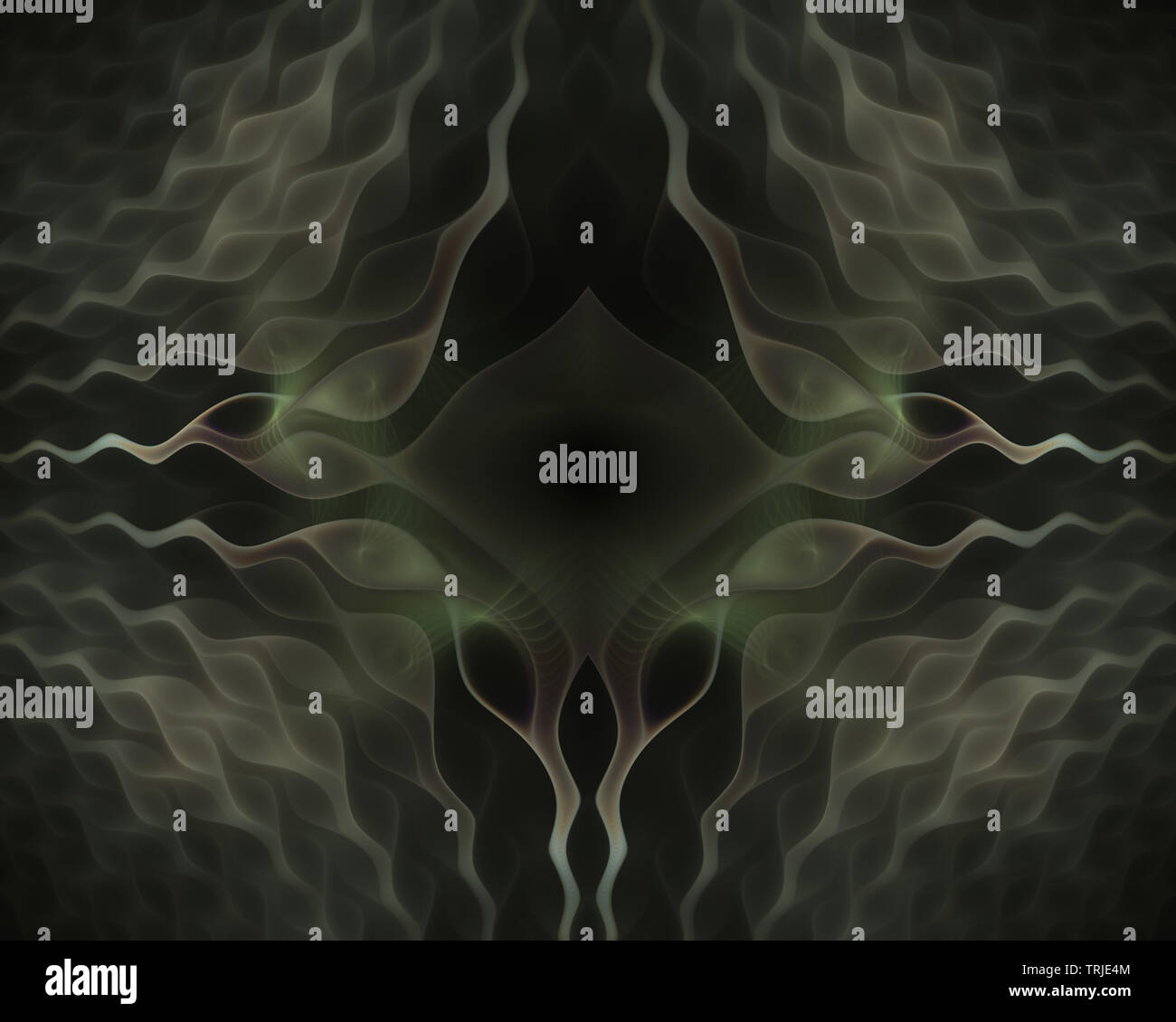 Wavy symmetrical cells patterns. Geometric, organic forms. A beautiful ...