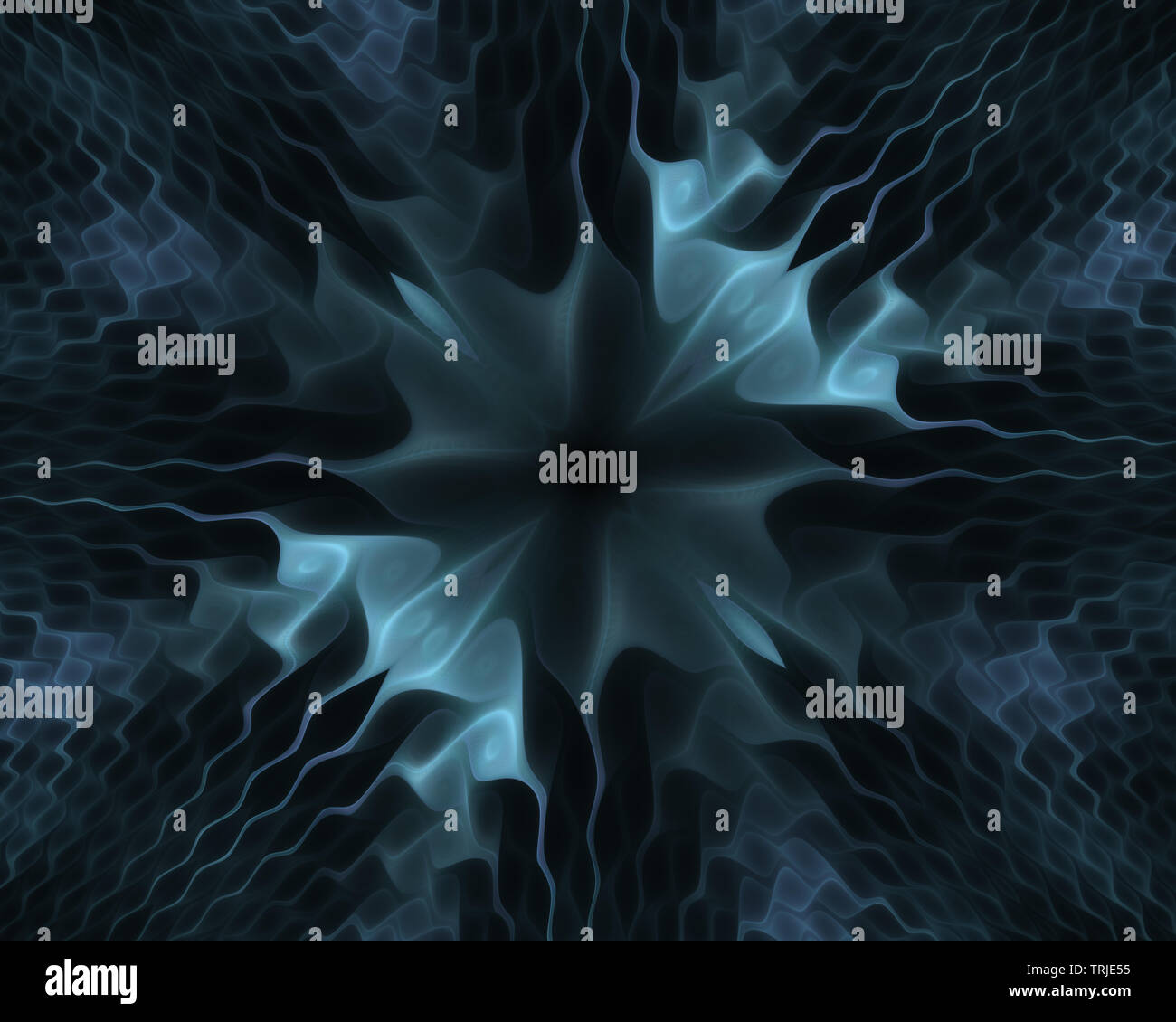 Wavy symmetrical cells patterns. Geometric, organic forms. A beautiful ...