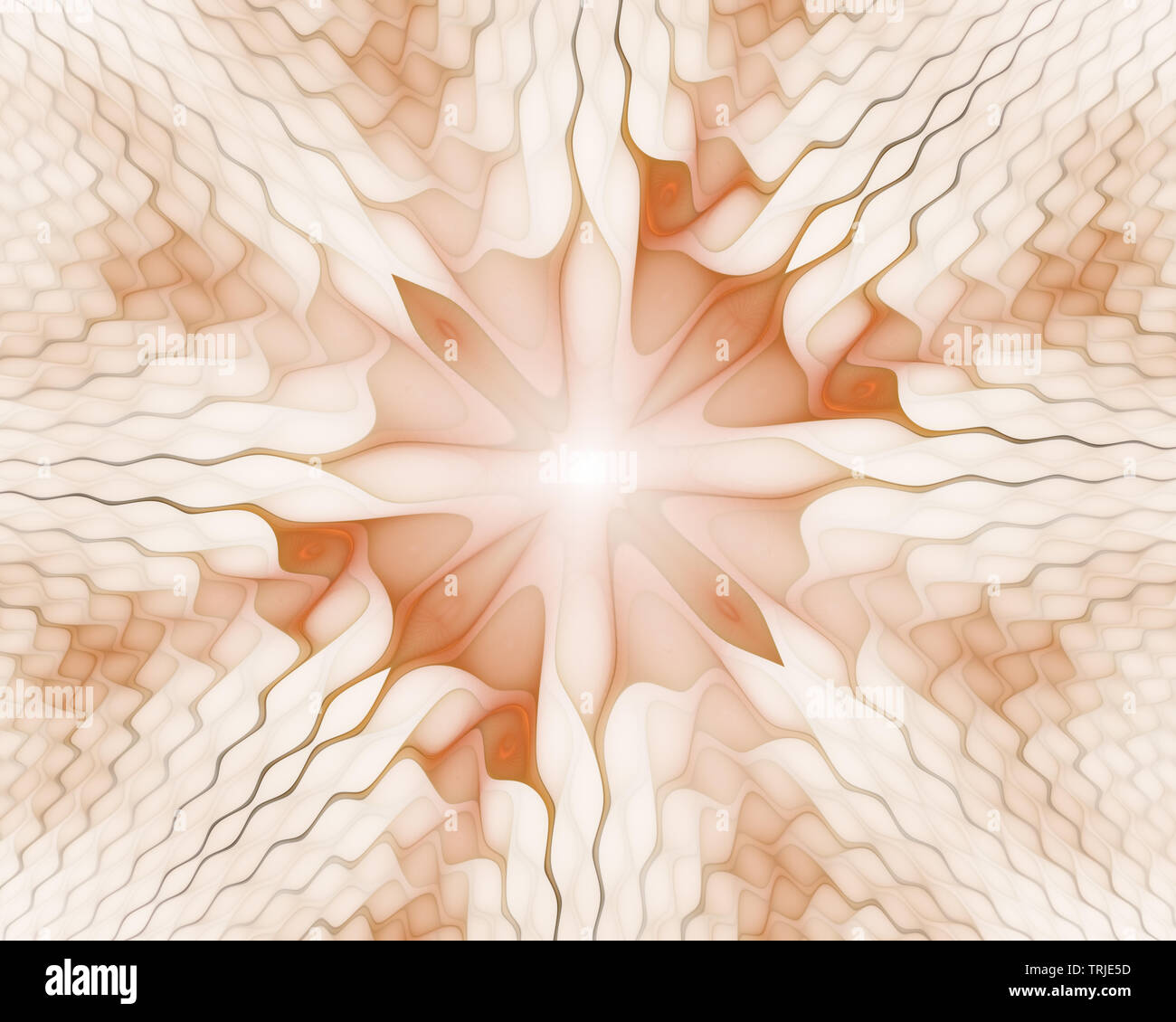 Wavy symmetrical cells patterns. Geometric, organic forms. A beautiful ...