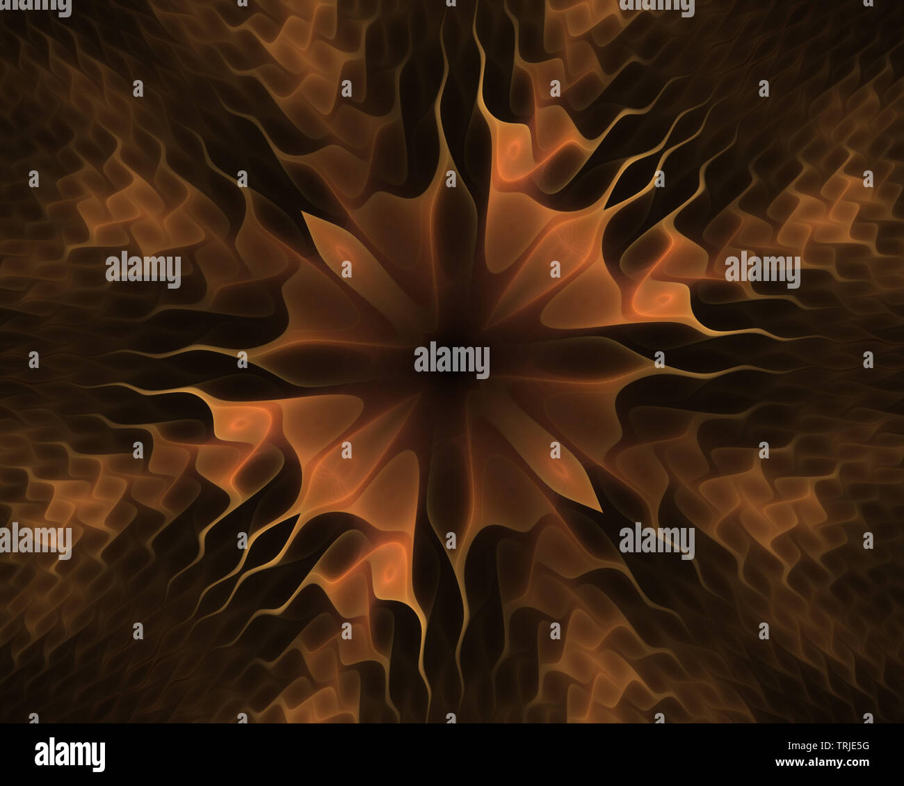 Wavy symmetrical cells patterns. Geometric, organic forms. A beautiful ...