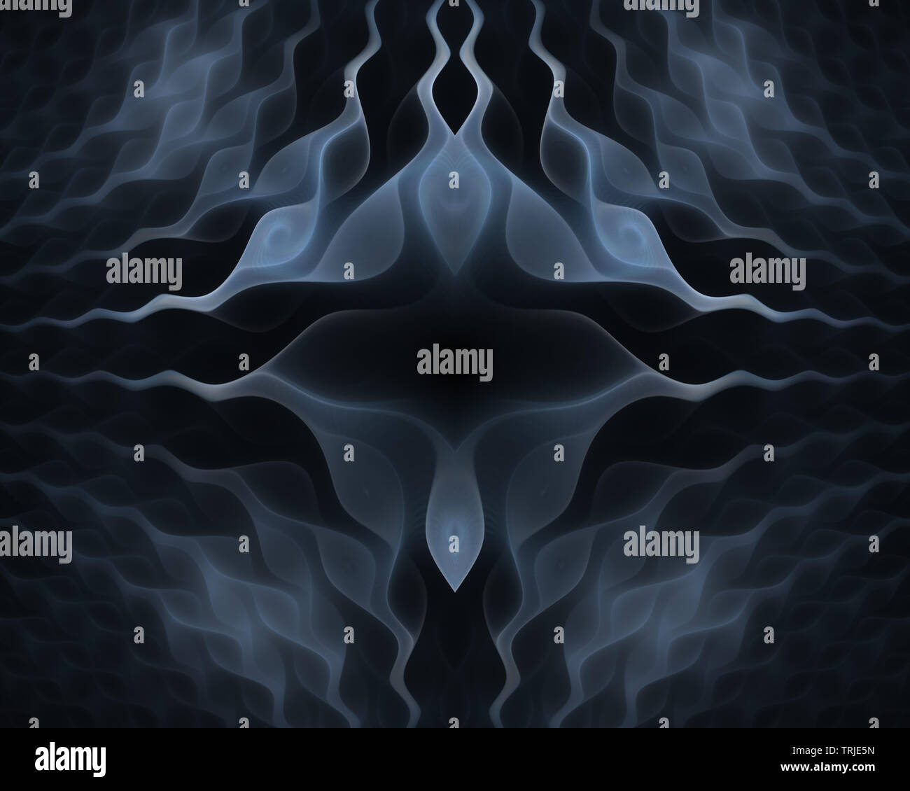 Wavy symmetrical cells patterns. Geometric, organic forms. A beautiful ...