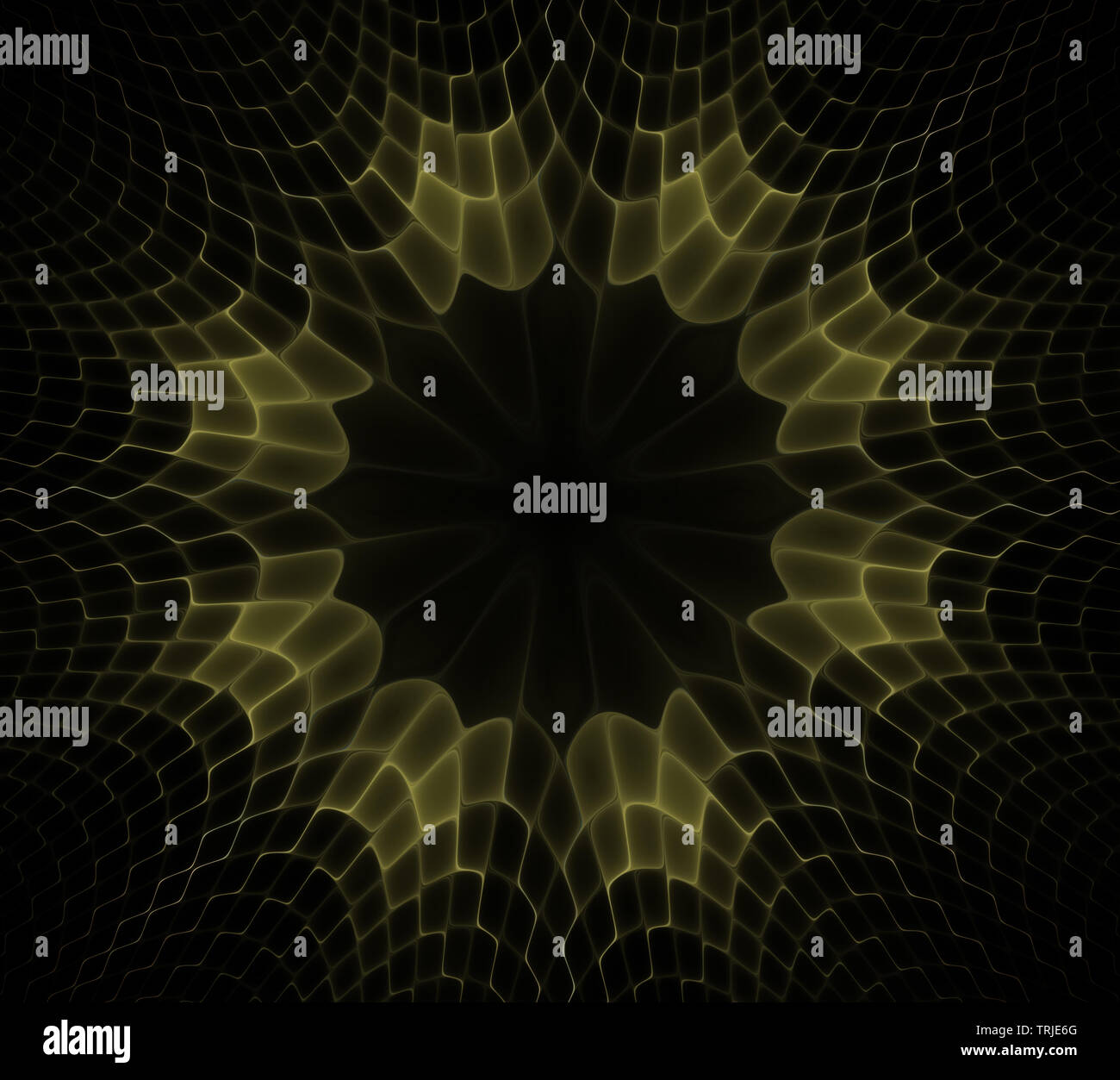Wavy symmetrical cells patterns. Geometric, organic forms. A beautiful ...