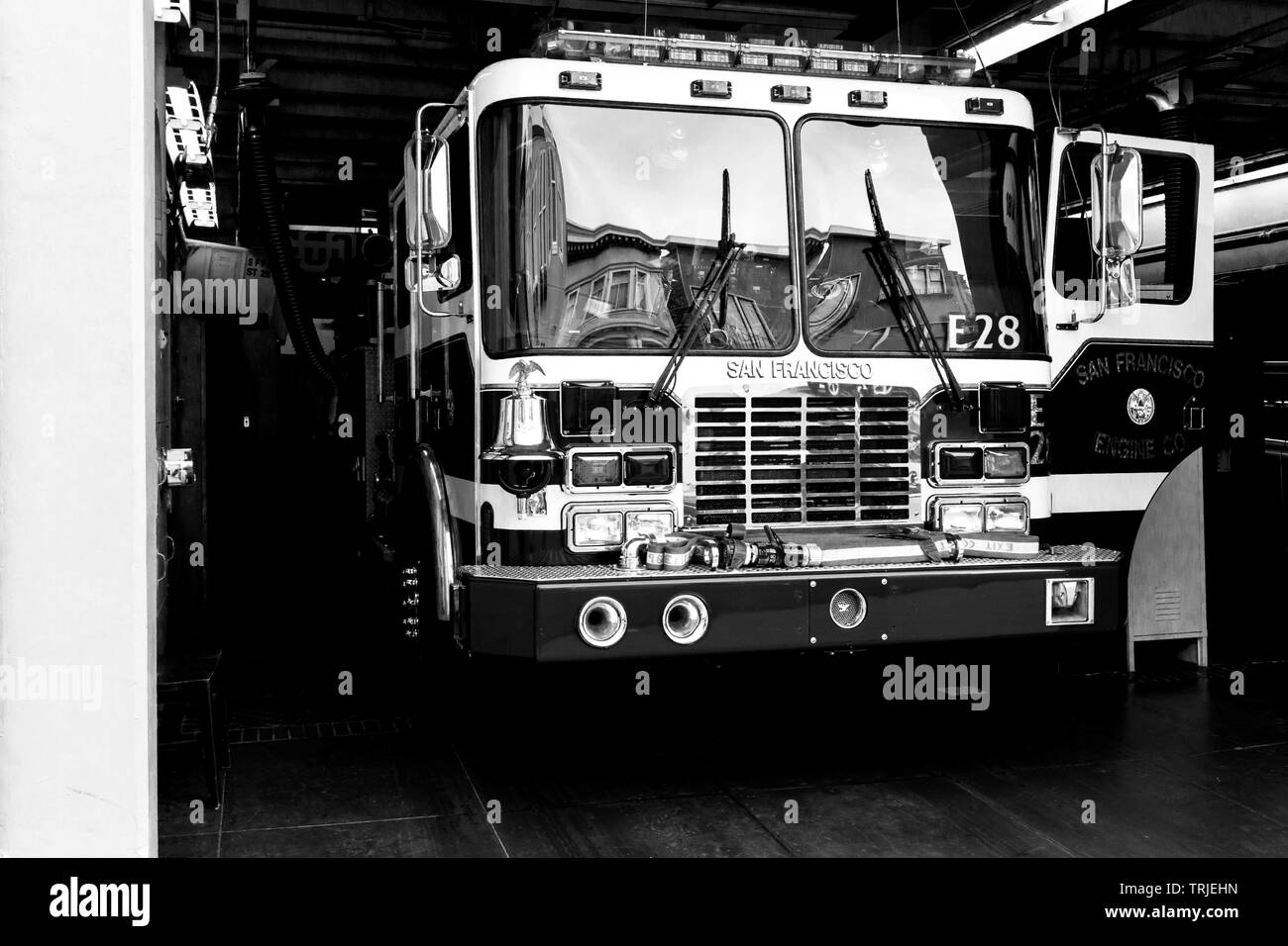 Fire truck in san hi-res stock photography and images - Alamy