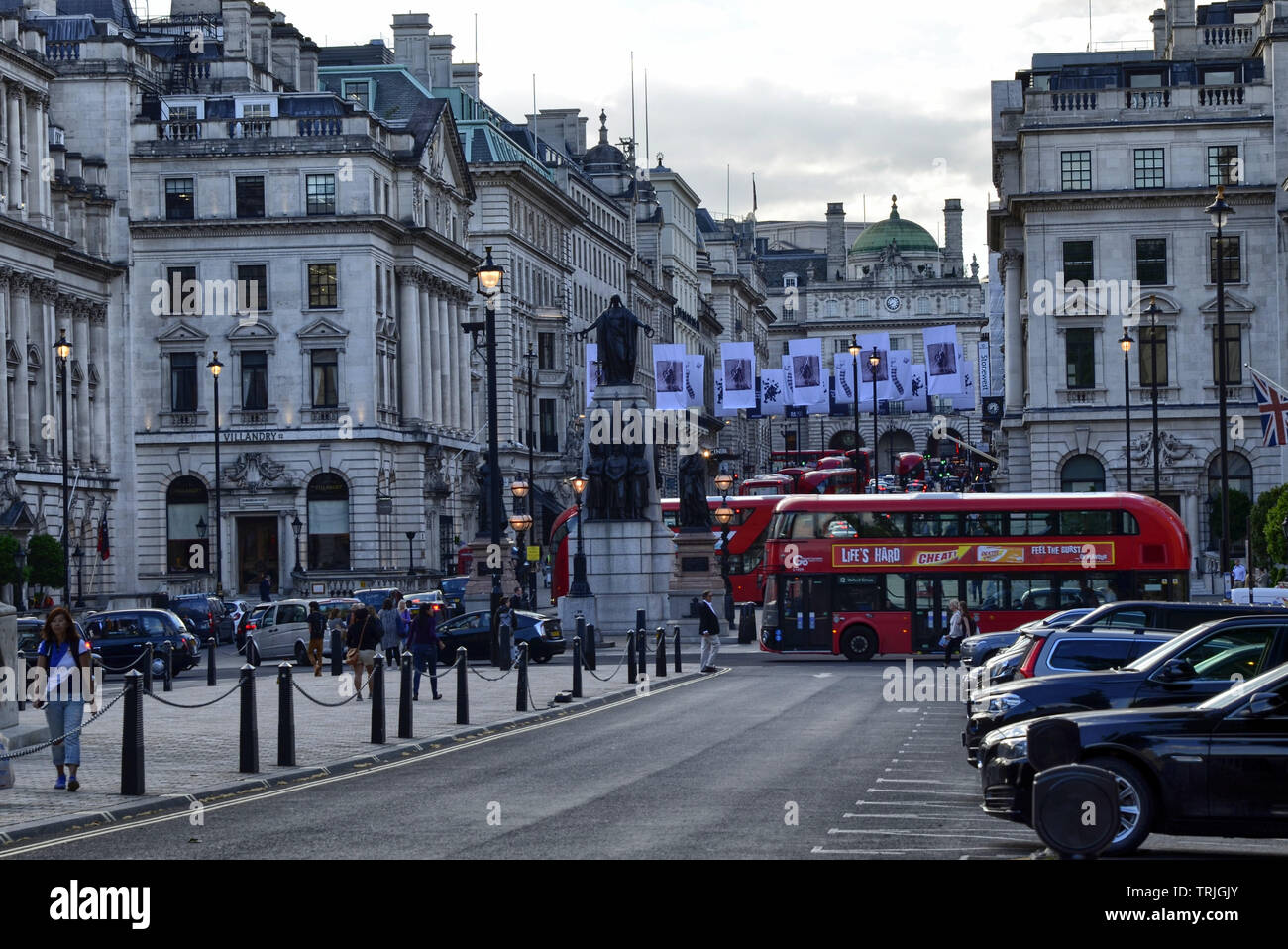 London, United Kingdom, June 2018. View from waterloo PI towards ...