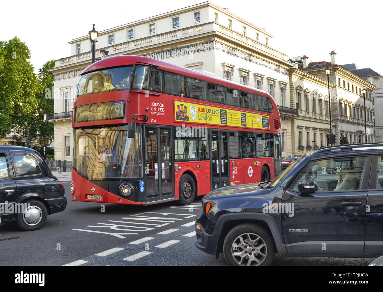 London, United Kingdom, June 2018. View from waterloo PI towards ...