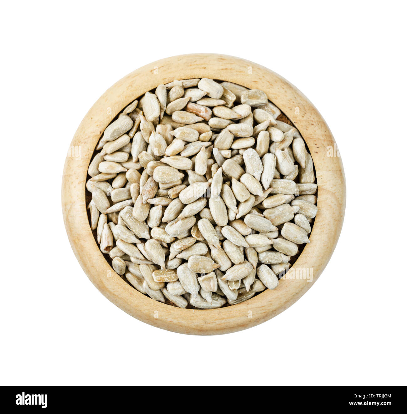 Peeled Sunflower seeds isolated on white background, Save clipping path ...