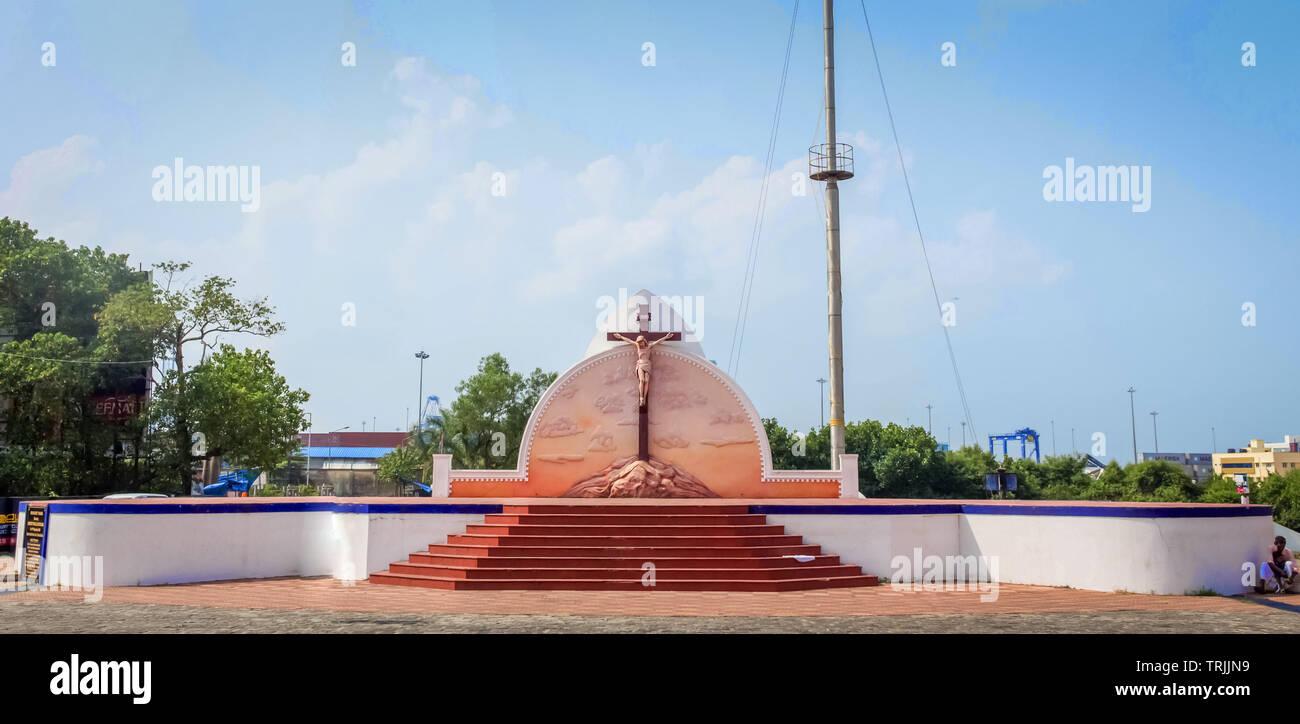 Vallarpadam church kerala hi-res stock photography and images - Alamy