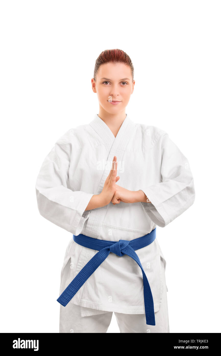 Japanese girl in karate uniform hi-res stock photography and images - Alamy