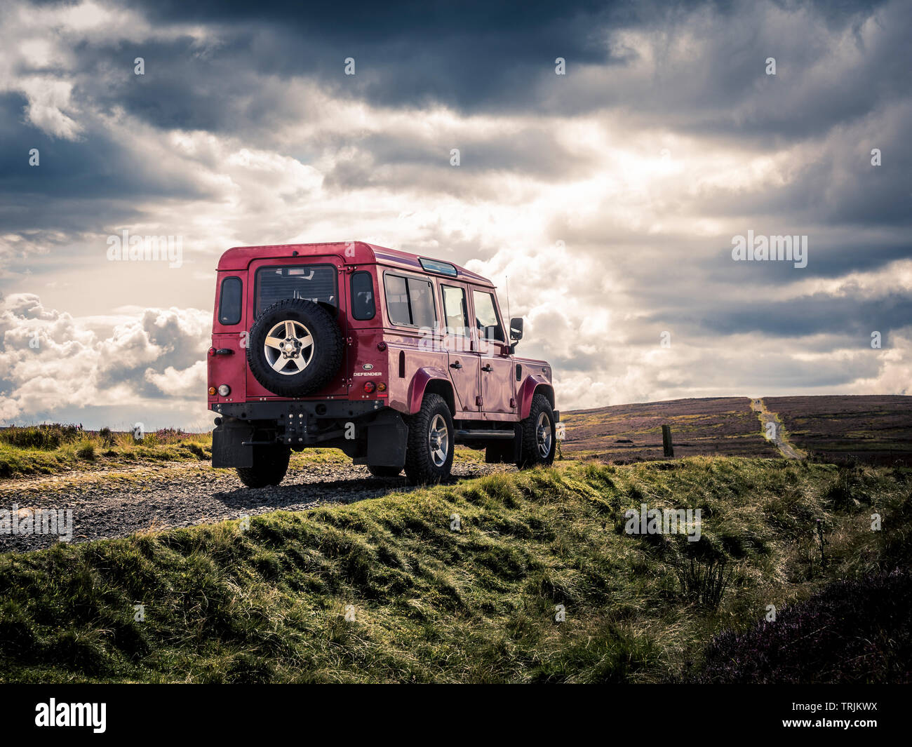 Back Of Land Rover Defender High Resolution Stock Photography and ...