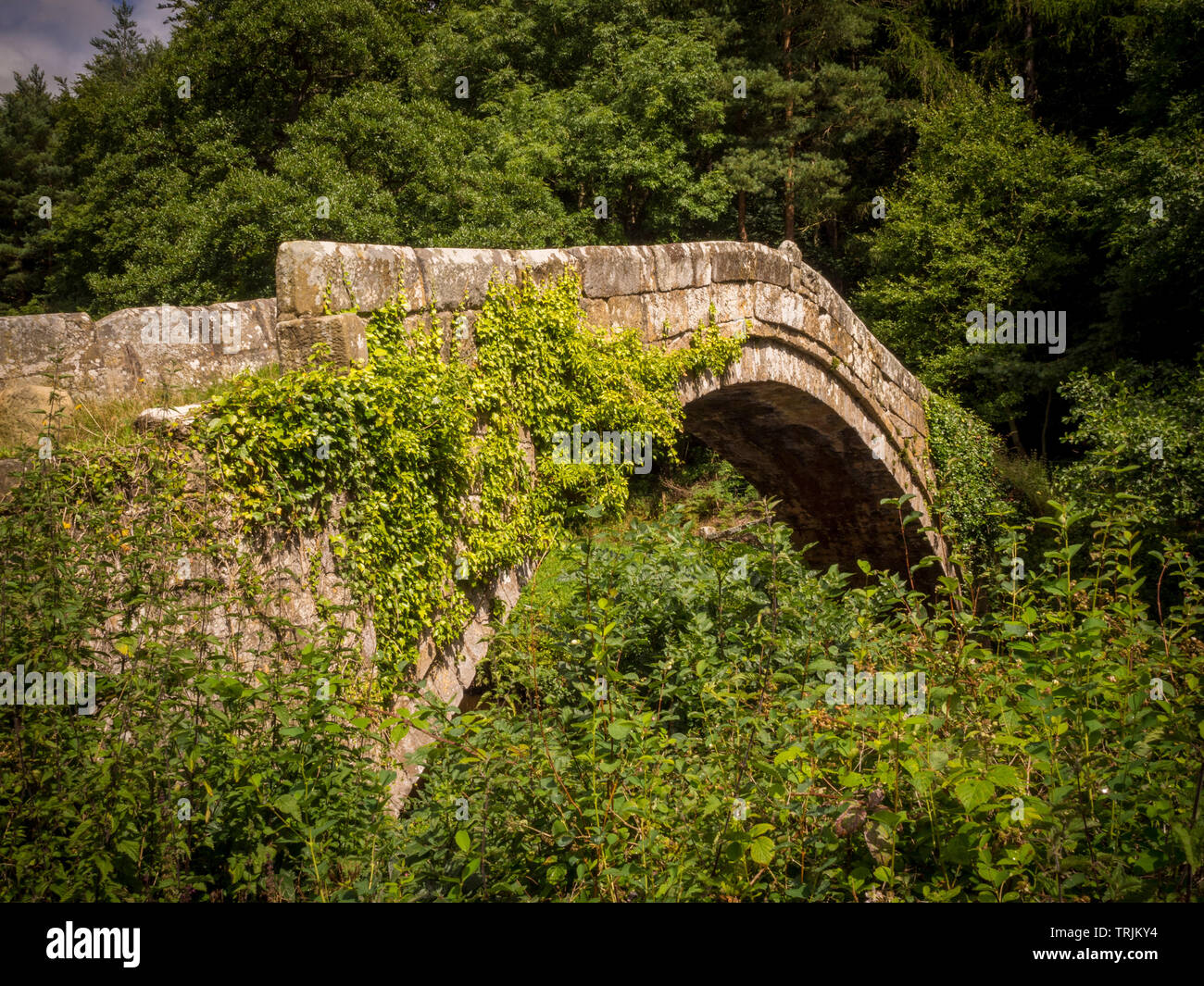 Beggar's Bridge over the River Esk, Glaisdale, North Yorkshire Moors ...