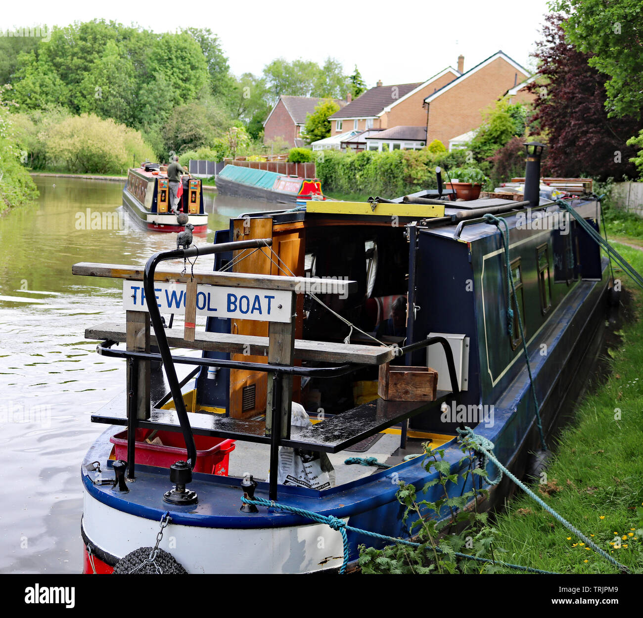 The Wool Boat, Coffee Boat and Towy in Middlewich. Three canal working ...