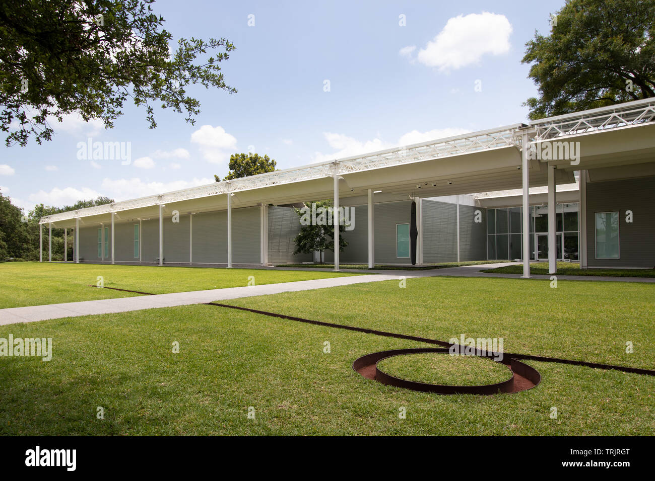 The exterior of the Menil collection. A private art museum located in ...
