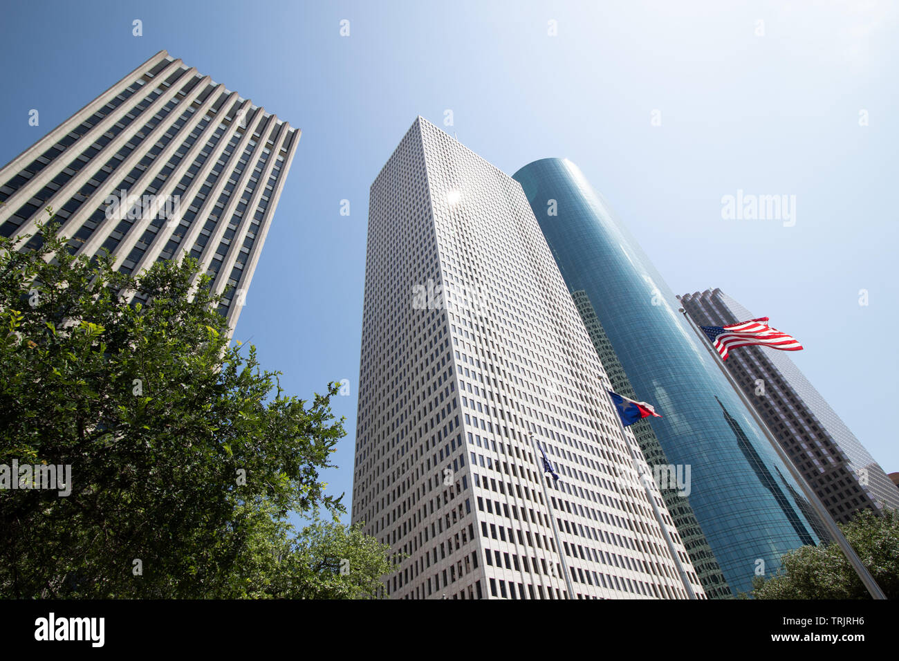 American flag skyscrapers hi-res stock photography and images - Alamy
