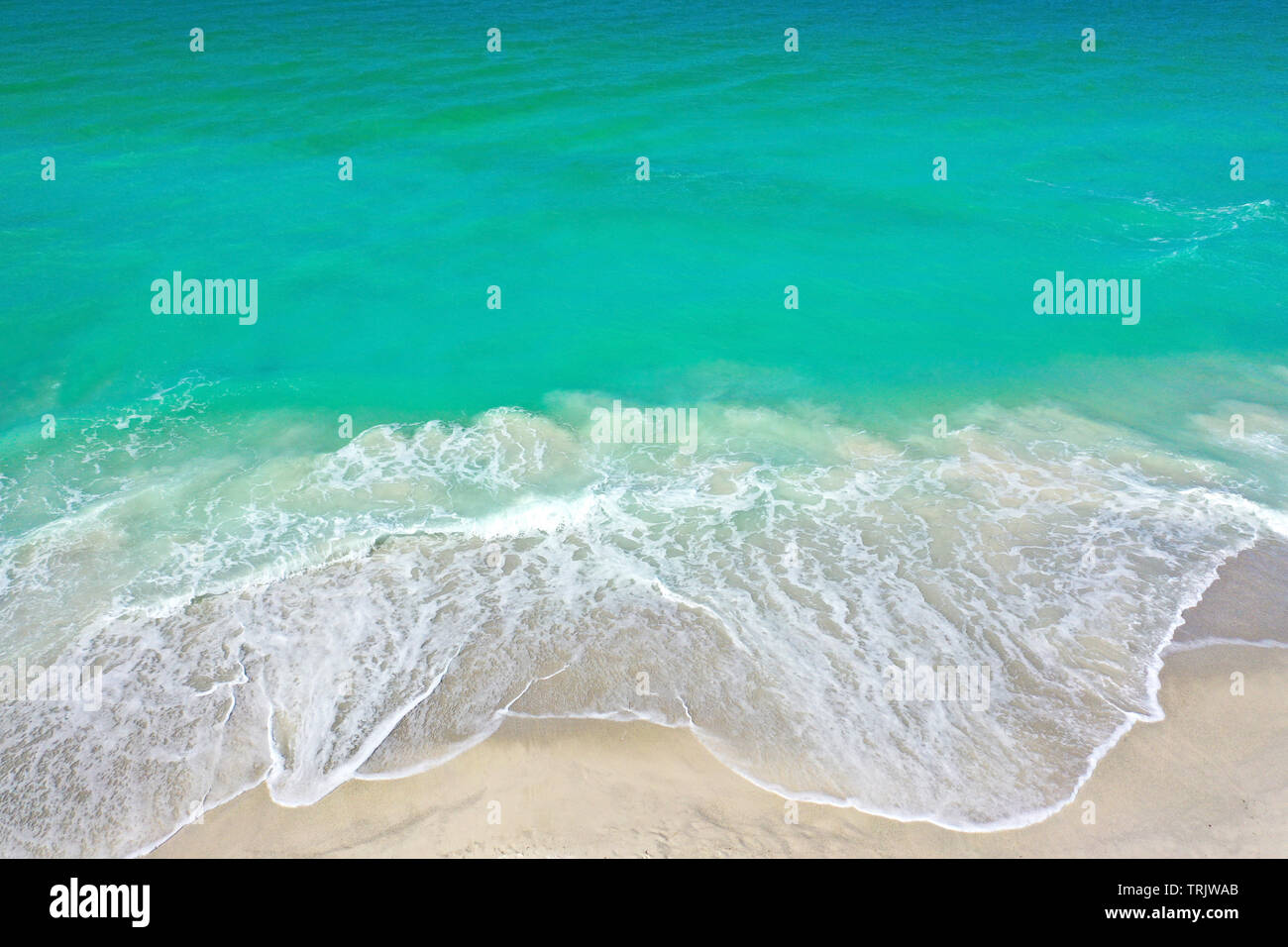 Aerial Photo of the Ocean Surf Coming in on the Beach of Anna Maria ...